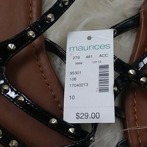 Maurices | Shoes | Maurices Black Studded Sandals | Poshmark